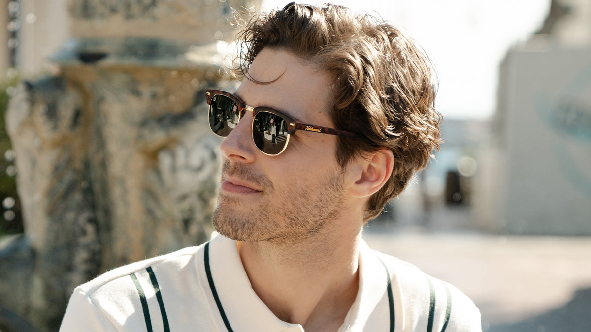 Matte Tortoise Shell & Gold Brooklines - Knockaround.com