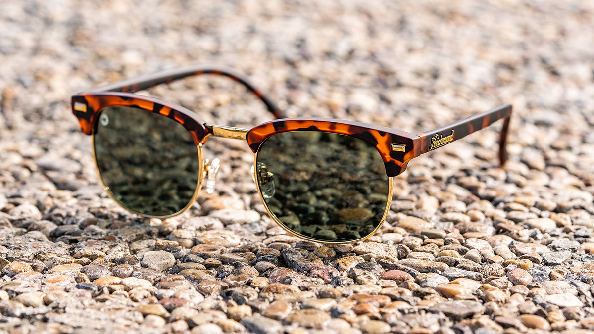 Matte Tortoise Shell & Gold Brooklines - Knockaround.com