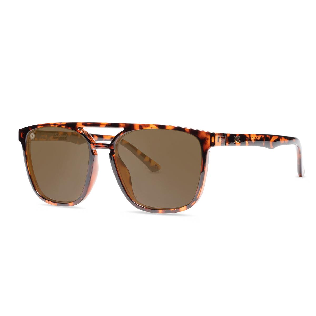 Glossy Tortoise Shell / Amber Brightsides Sunglasses - Knockaround.com